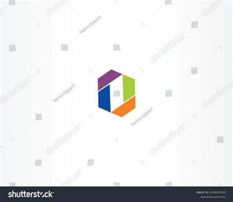 Abstract Polygon Logo Template Colorful Logo Stock Vector Royalty Free