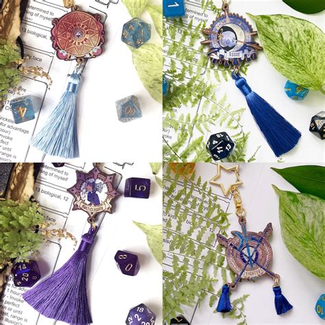 Dnd Class Dm Charm Keychains Etsy