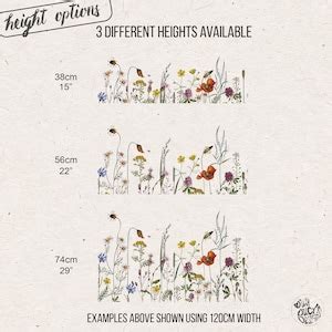 Botanical Meadow Flower Shop Window Decal Border For Retail Storefront