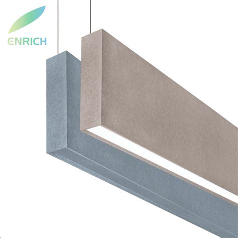 Modern Acoustic Office Lighting Suspended Led Linear Light With