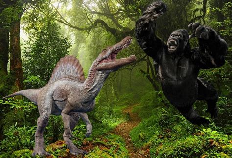 King Kong Vs Spinosaurus By Dreddzilla On Deviantart