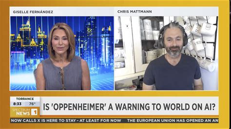 Mattmann Discusses Ai Ethics And The Oppenheimer Blockbuster With Giselle Fernandez Of Spectrum