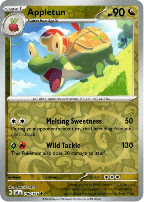 Appletun Reverse Holo 140 Prices Pokemon Surging Sparks Pokemon