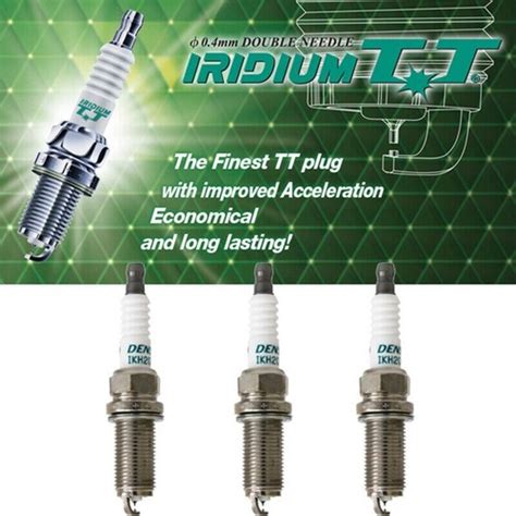 Genuine Denso Iridium Tt Spark Plug Ikh20tt 4704 Set Of 3 For Honda