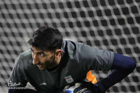 تصویری از بیرانوند بدون محافظ بینی مقابل آمریکا قدس آنلاین