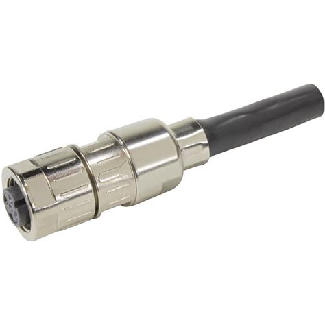 Harting 21038212512 M12 A Code 4 5pin Female Shielded Crimp Slim Design