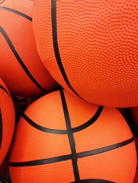 Premium Photo Orange Basketball Balls