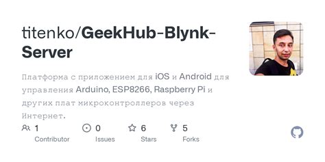 Github Titenko Geekhub Blynk Server Ios Android