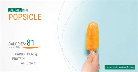 Popsicle Calories And Nutrition 100g