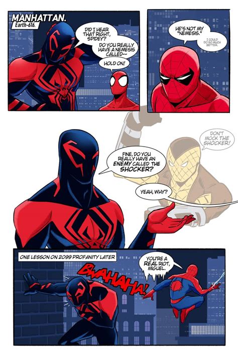 The Spider Man Is Talking To His Friend In This Comic Strip Which Shows Him How