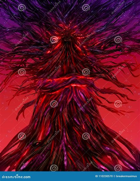 Fantasy Tree Goddess Nymph Illustration Royalty Free Stock Image