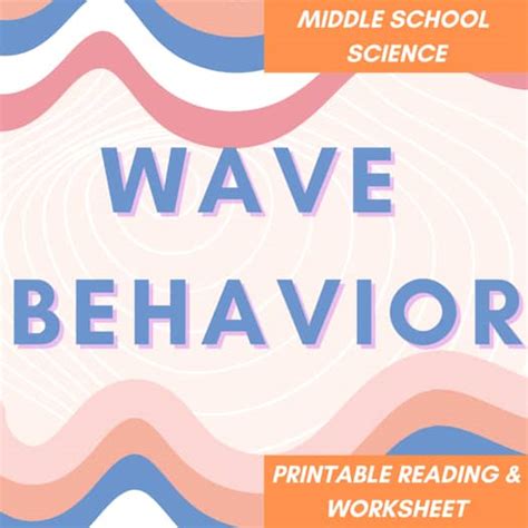 Wave Behavior Reflection Refraction Diffraction Absorption Middle School