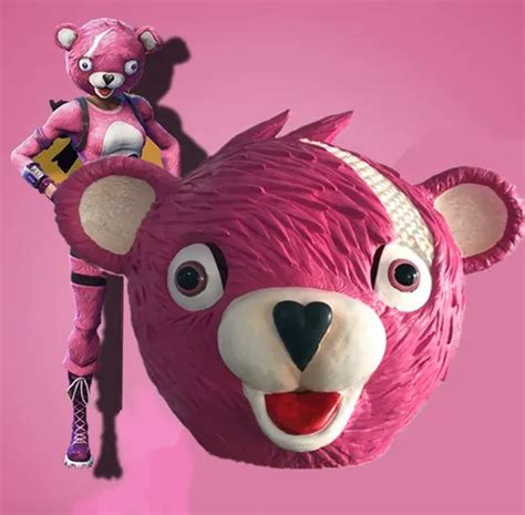 Máscara De Oso Rosa Fortnite Cuotas Sin Interés
