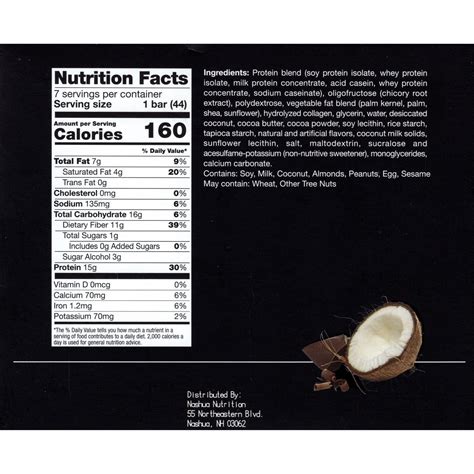 Delicious Coconut Crunch High Protein Bar Vlc Proti Thin