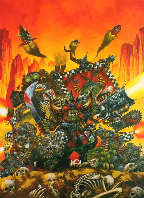 2nd Edition Ork Codex By Mark Gibbons Warhammer Art Warhammer 40k