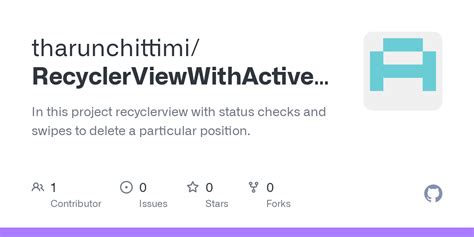 Github Tharunchittimi Recyclerviewwithactiveinactive In This Project Recyclerview With Status