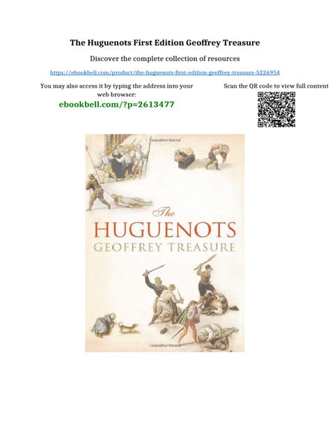 The Huguenots First Edition Geoffrey Treasure Available Instanly Pdf