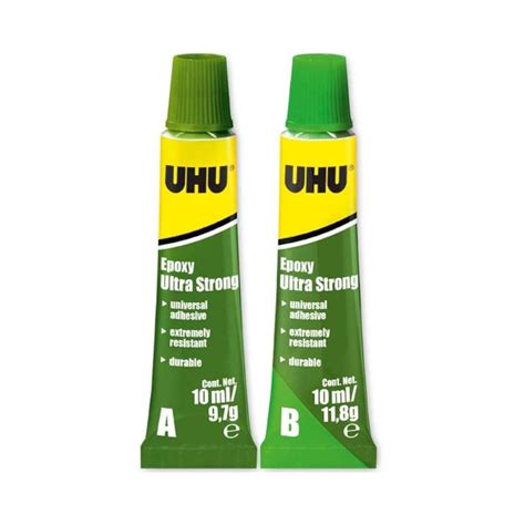 Uhu Glue Epoxy Ultra Strong Set Of 2 Oxford Stationers