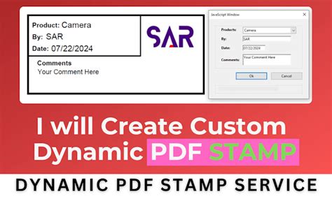 Create Dynamic Pdf Stamp Using Javascript By Sar Services Fiverr