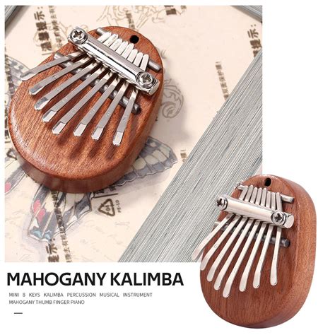 Mini 8 Llaves Kalimba Percusión Instrumento Musica Grandado