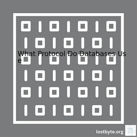 What Protocol Do Databases Use Lost Byte