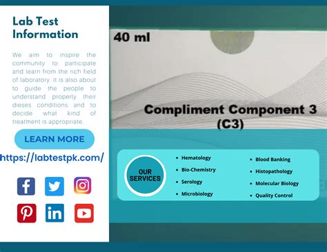 C3 Complement Test Purpose Procedure Lab Test Information