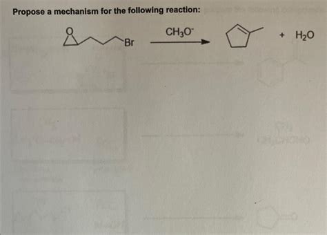 Solved Propose A Mechanism For The Following Reaction Chegg