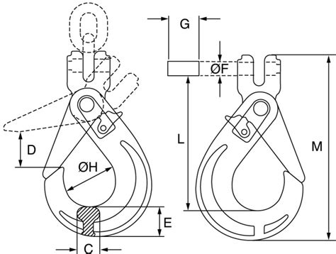 Premium Grade 8 Clevis Self Locking Hook 103 Series