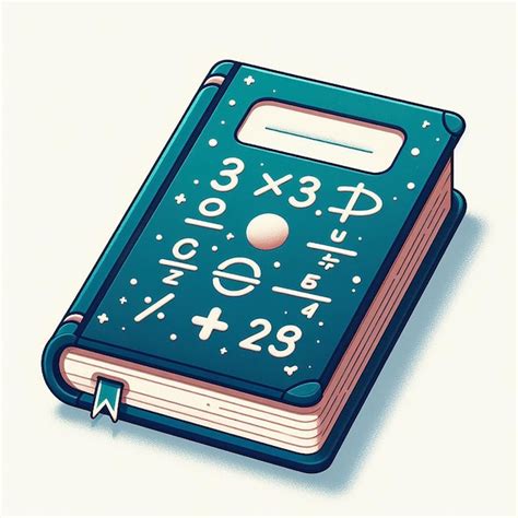 Premium Photo Math Book On A White Background With Empty Space