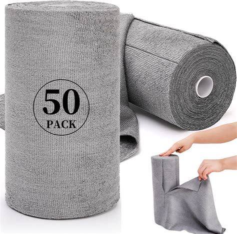 Aidea Microfiber Cleaning Cloth Roll 75pk Reusable Paper