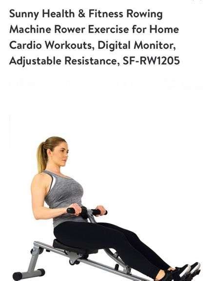 Fitness Rowing Machine Missing Battery Cover Lexington Online Auction