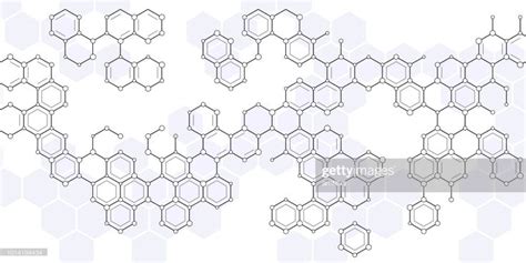 Abstract Molecular Structure Pattern Background