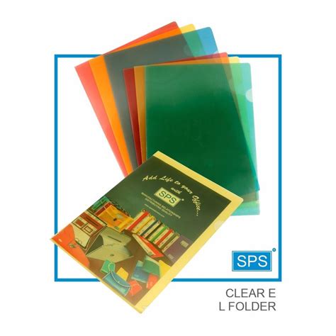 Polypropylene Report File Sps Clear E L Folder Paper Size A4 At ₹ 80