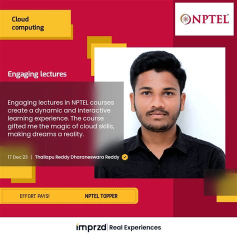 t dharaneswara reddy on linkedin nptel