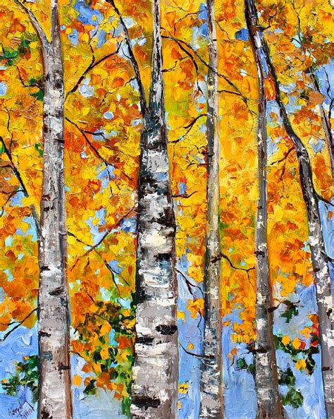 Birch Tree Paintings On Canvas At Carmen Elliott Blog
