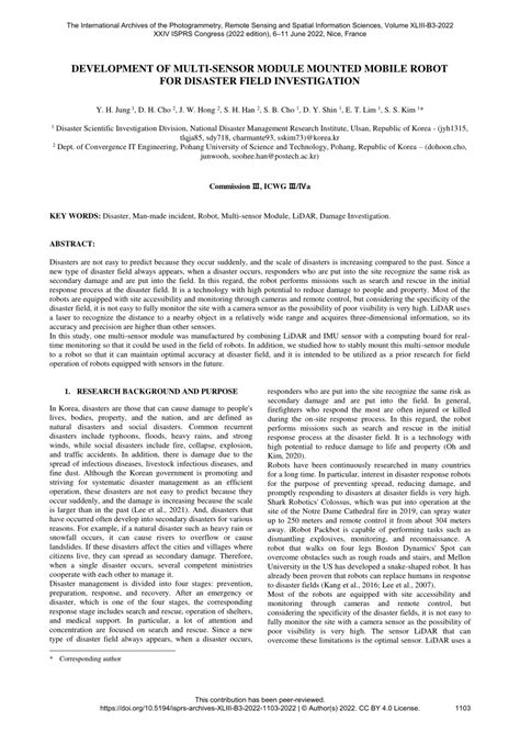 pdf development of multi sensor module mounted mobile robot for