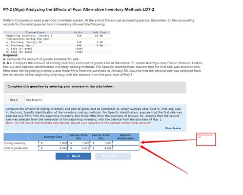 solved p7 2 algo analyzing the effects of four alternative