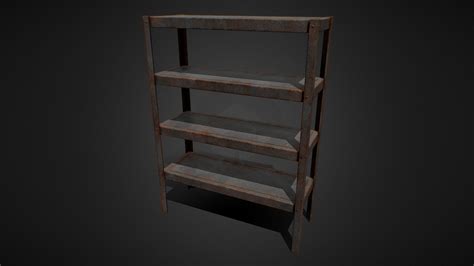 Rusted Metal Shelf Download Free 3d Model By Elizion [b79b141