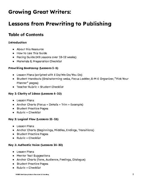 Growing Great Writers Lessons From Prewriting To Publishing Upper