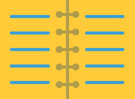 Notebook Flat Icon Vector Art At Vecteezy