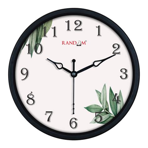 Leaf Printed Analogue Wall Clock Random Studio
