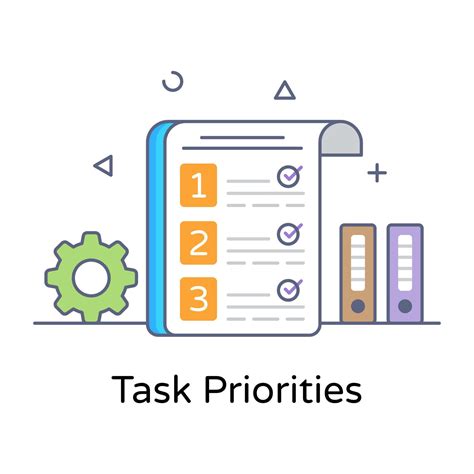 Editable Flat Outline Design Of Task Priorities 6206562 Vector Art At Vecteezy