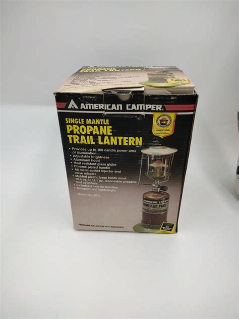American Camper Propane Lantern Double Mantle Propane Lantern With