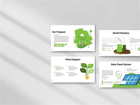 Powerpoint Template Environment Presentation Professional Ppt Business Template For Green