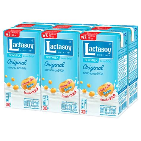 Lactasoy Soy Milk Uht Sweet Flavored 300ml 1x6 Kokkok Mart