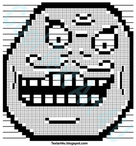 I Lied Meme Face Ascii Text Art Cool Ascii Text Art 4 U