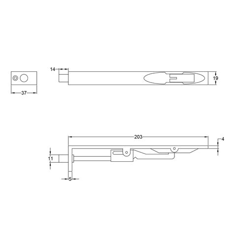 Classic Flush Bolts 8 Inch French Door Bolts