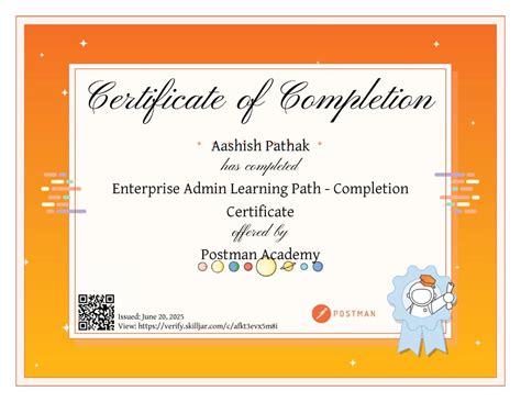 Certificate For Enterprise Admin Learning Path Completion Certificate Aashish Pathak