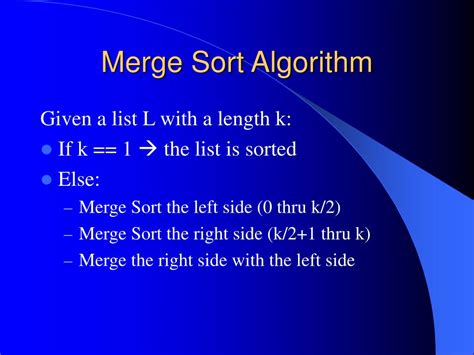 Ppt Merge Sort Powerpoint Presentation Free Download Id3901733