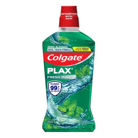 Enxaguante Bucal Colgate Plax Fresh Mint 1000ml Drogaria Venancio